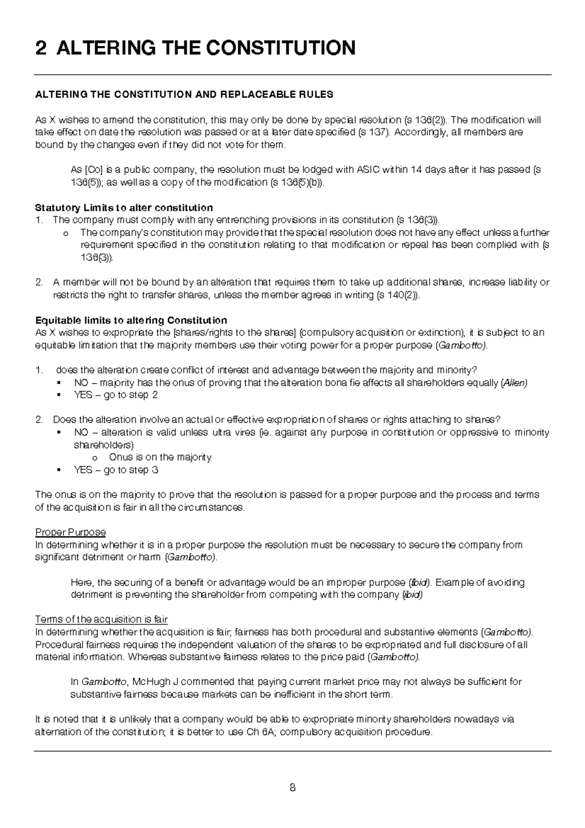 Altering constituion - 8 2 ALTERING THE CONSTITUTION ALTERING THE ...