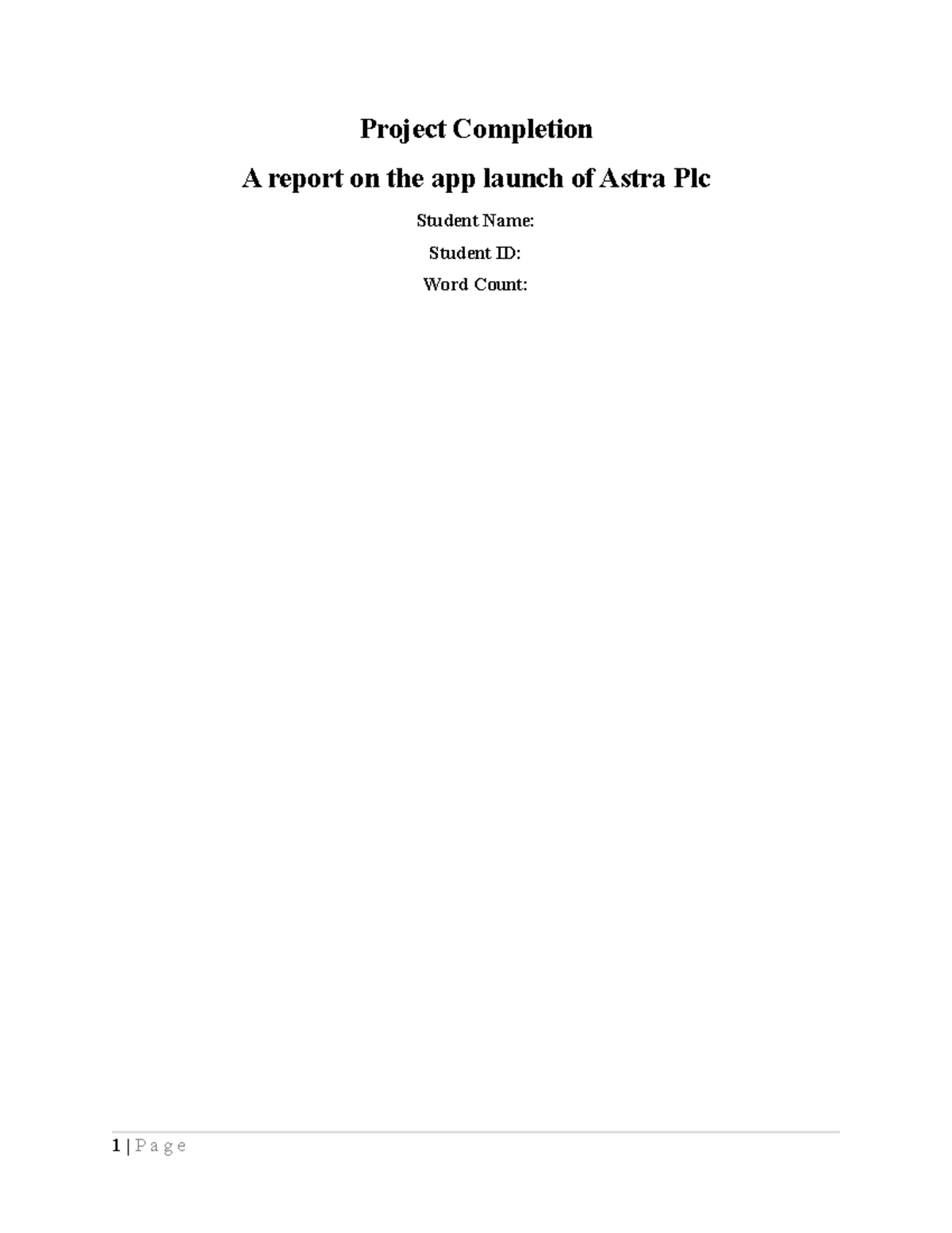 AJ 350 - Gant chart - Project Completion A report on the app launch of ...