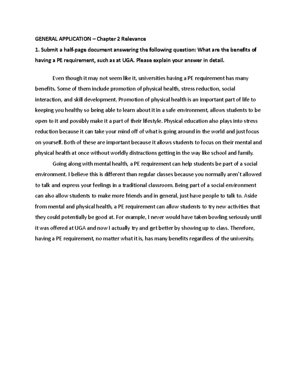 General Application (chapter 2) - GENERAL APPLICATION – Chapter 2 ...