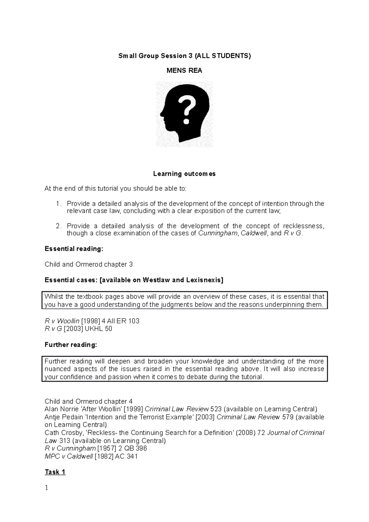 Small Group Session 3 - tutorial - Small Group Session 3 (ALL STUDENTS ...