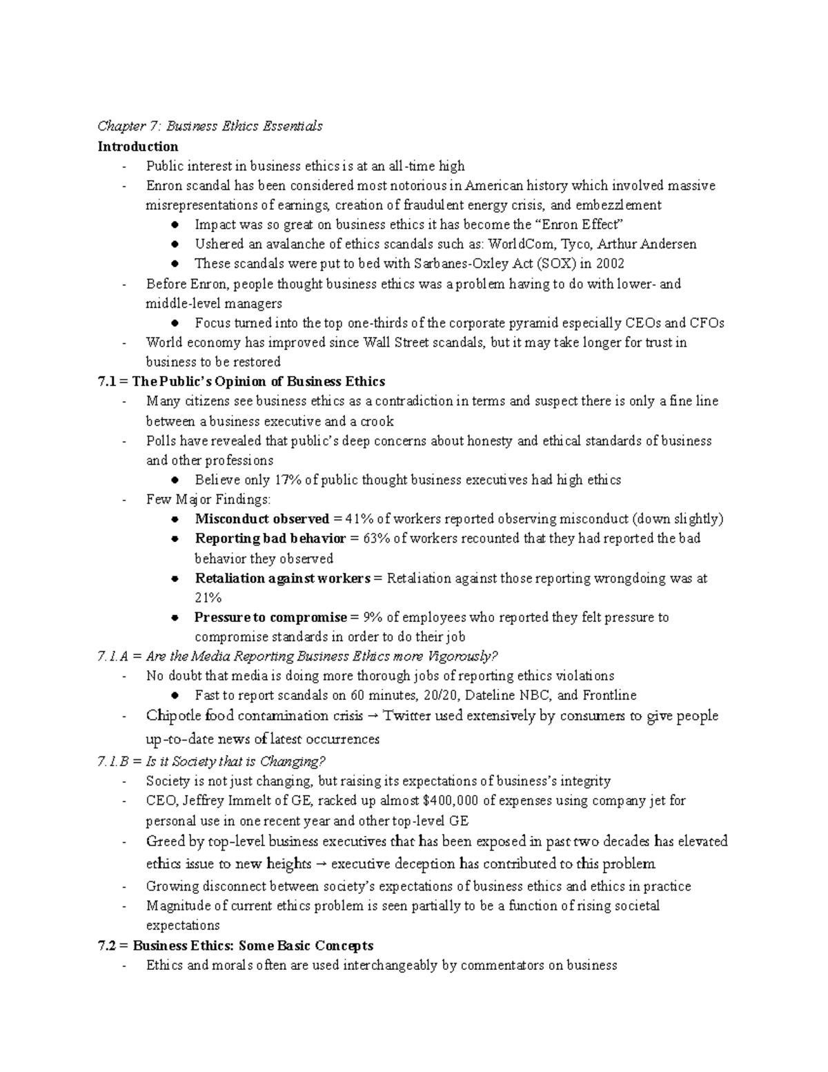 Businss Ethics Essentials - Chapter 7: Business Ethics Essentials ...