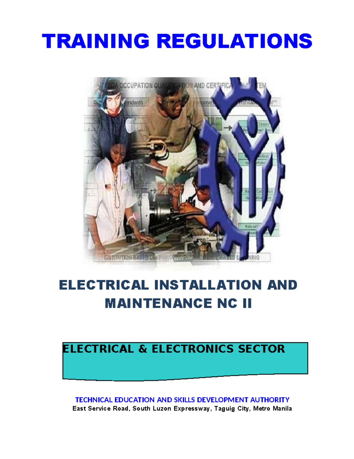 EIM-Training-Regulations - ELECTRICAL & ELECTRONICS SECTOR ELECTRICAL ...