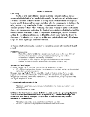 PNUR104 - Mock Test (For Final Term Test) - Summer 2022 - Mock Test ...