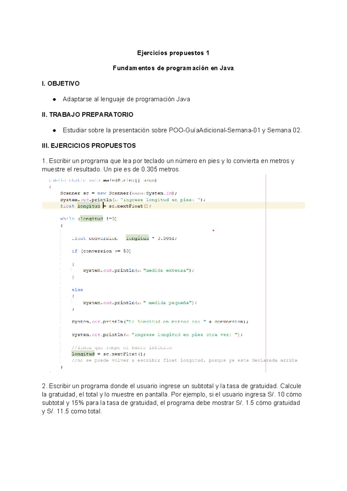 Ejercicios Propuestos 1 - Fundamentos de Java - Ejercicios propuestos 1 ...