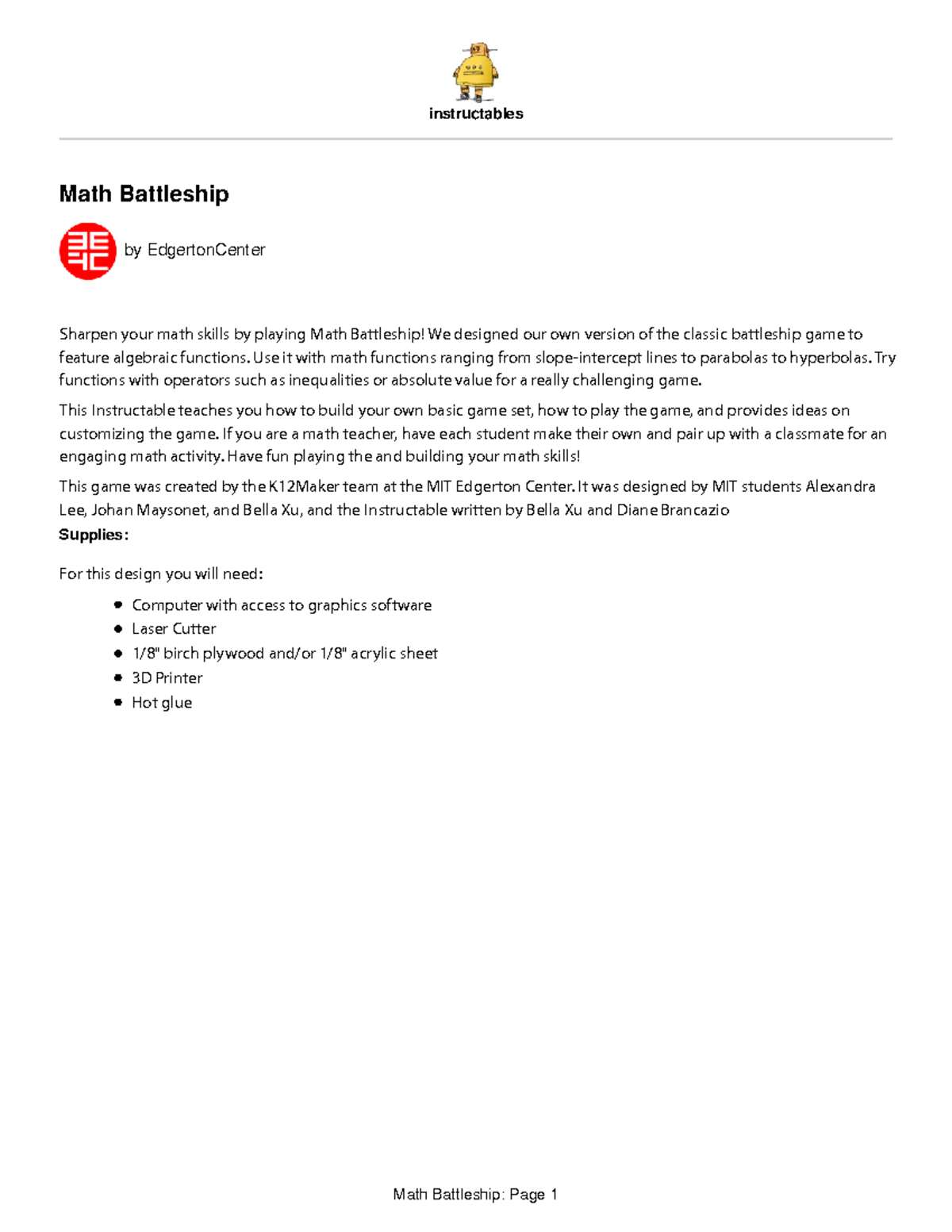 Math-Battleship - This is a real-life activity for students ...