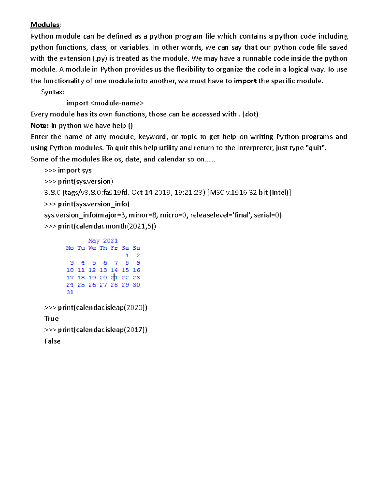Python Modules A File Containing Python Definitions And Statements Modules Python Module