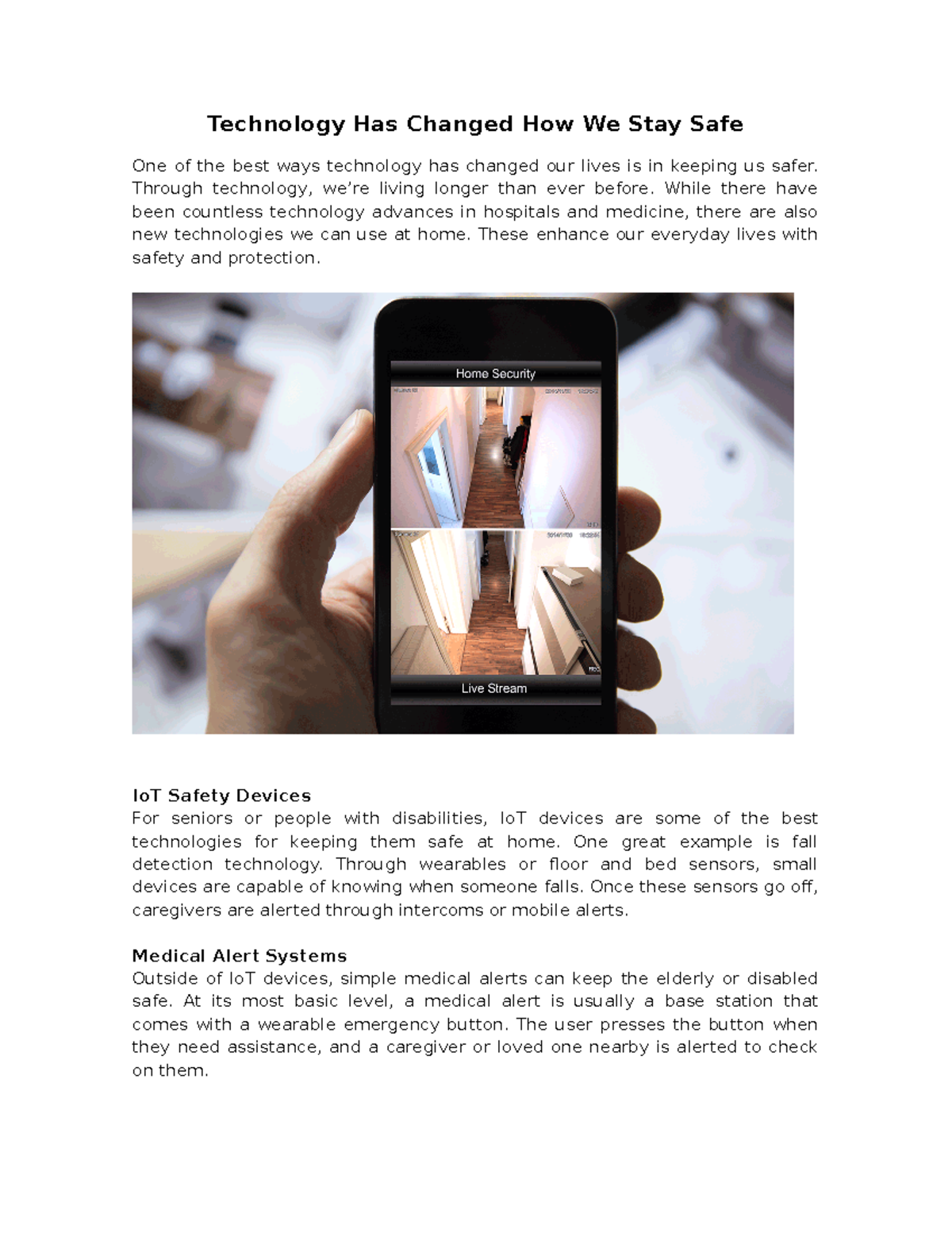 English 9.-Actividad 3.-Technology Has Changed How We Stay Safe.-U3 ...