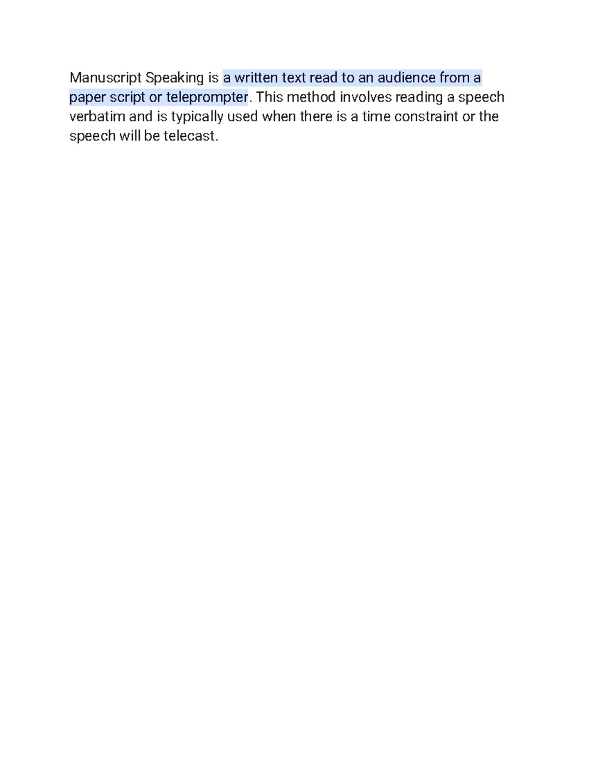 Manuscript speaking - none - Civil engineer - Manuscript Speaking is a ...
