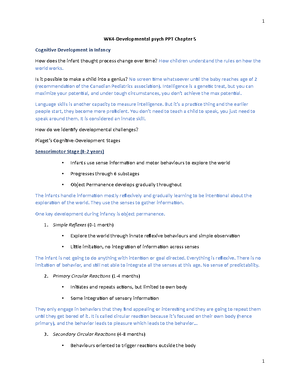Chapter 1 - powerpoint lecture - Developmental Psychology- The ...