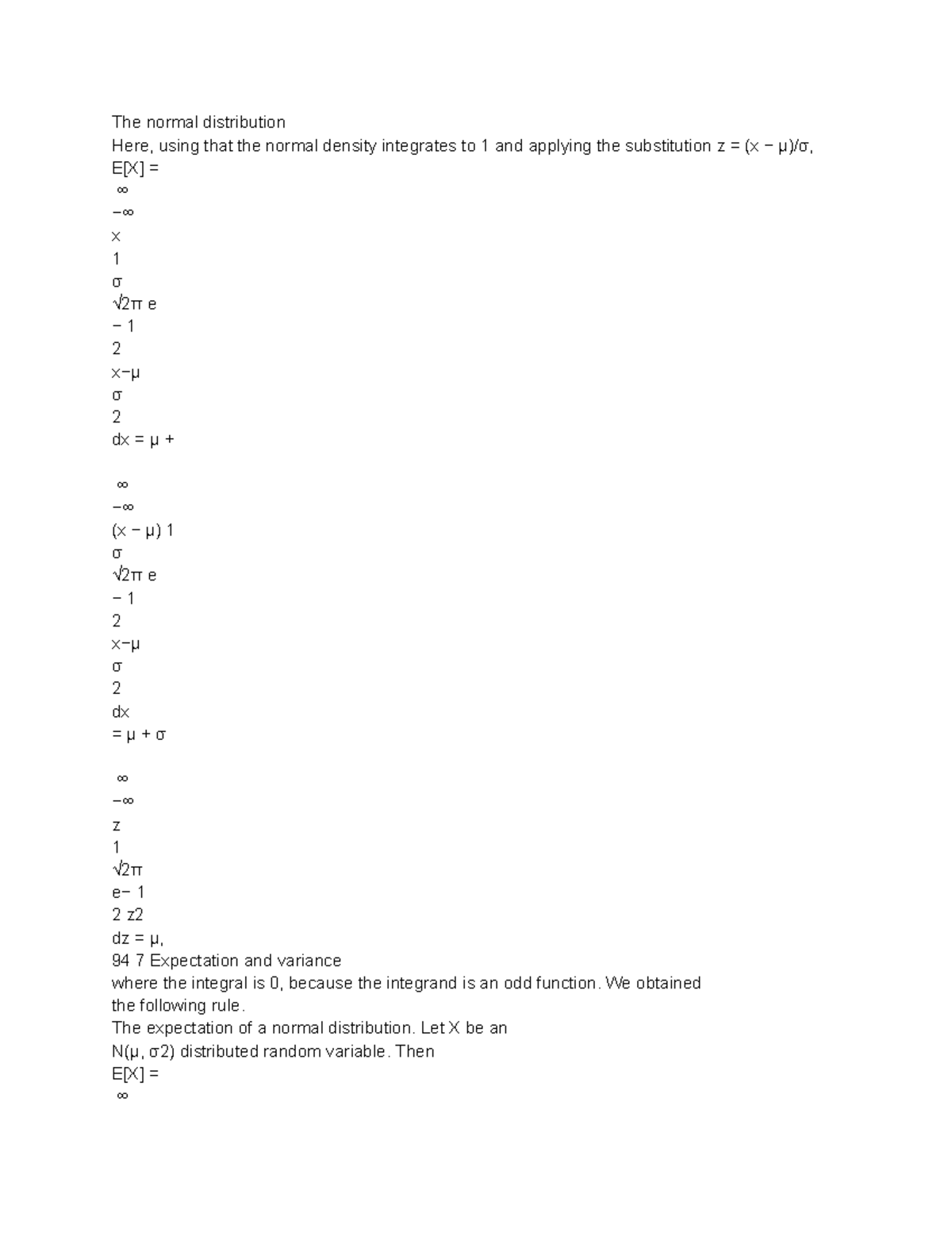 Stat4 - Prob and Stats - The normal distribution Here, using that the ...
