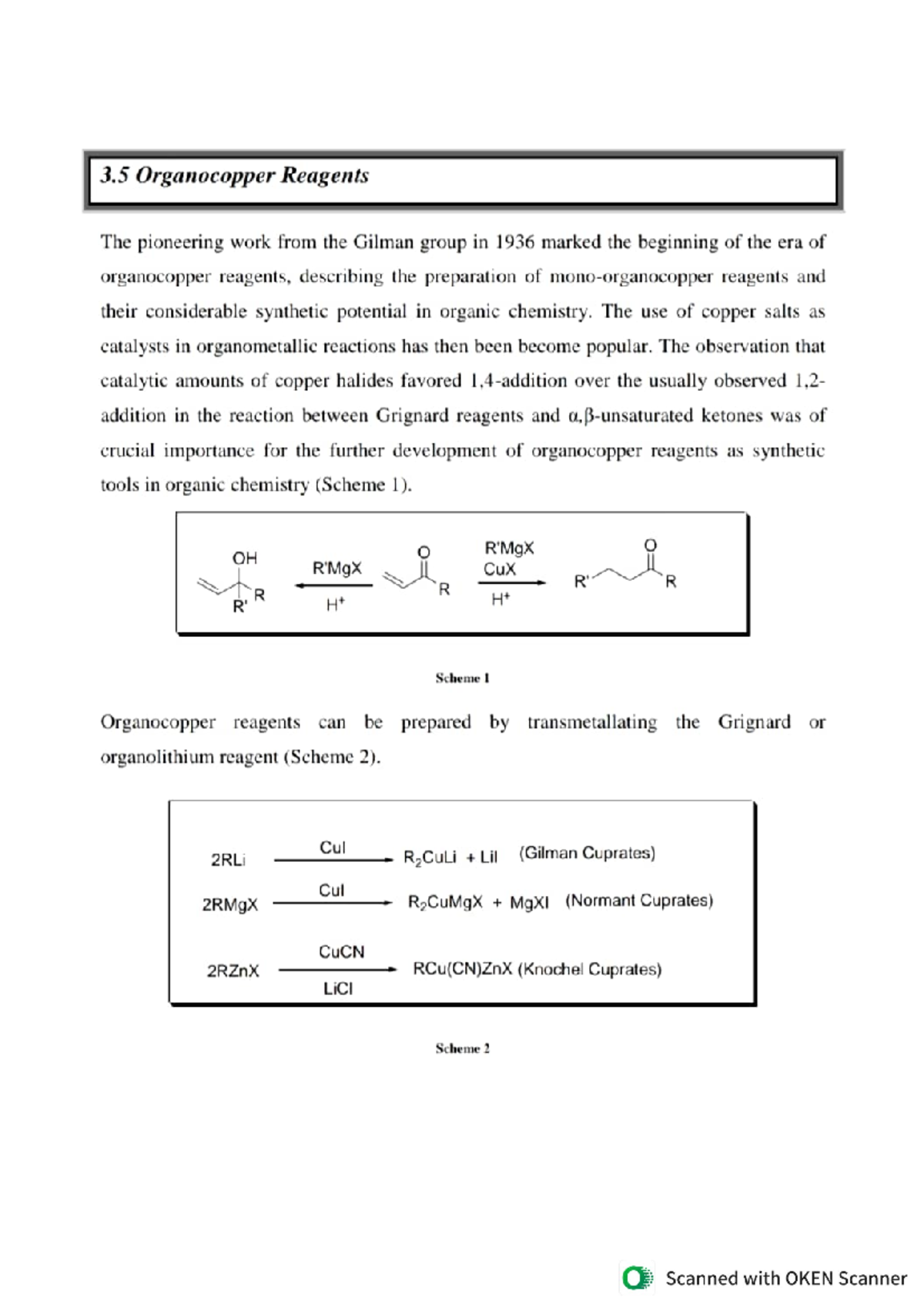 Chemistry 6 - Organocopper reagents, Conjugate addition, Cadiot ...