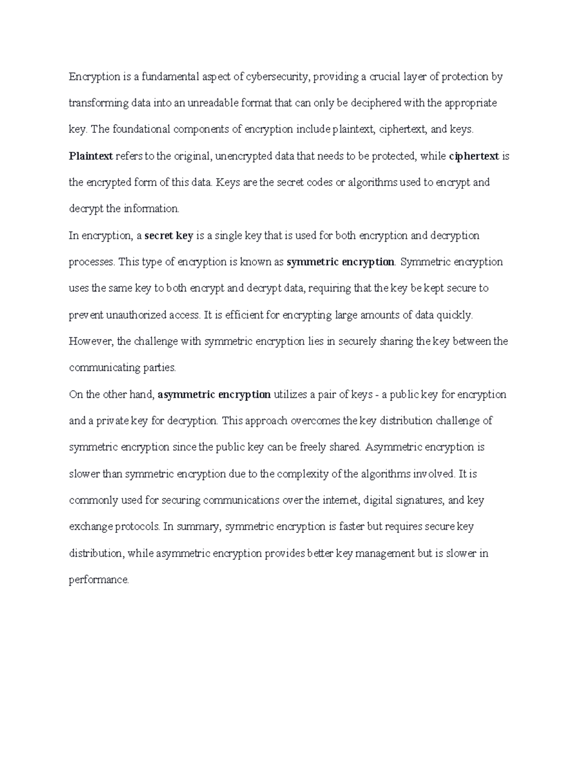 CD - 3-2 Journal: Understanding Encryption Techniques - Encryption is a ...