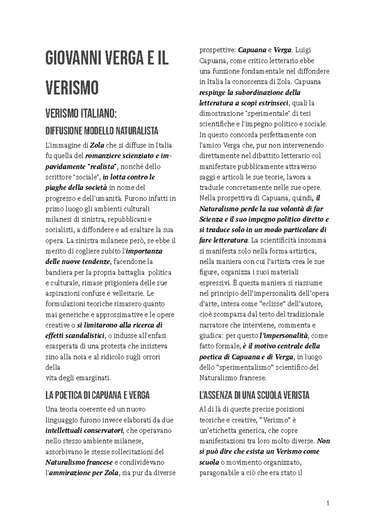 Giovanni verga e il Verismo - Giovanni VERGA e il verismo VERISMO ITALIANO: Diffusione modello ...