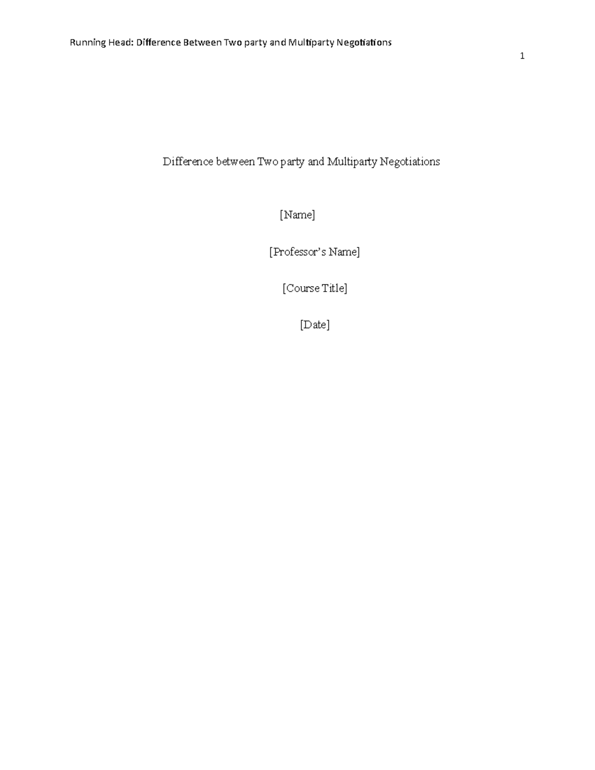 Difference Between Two party and Multiparty Negotiations - Difference ...