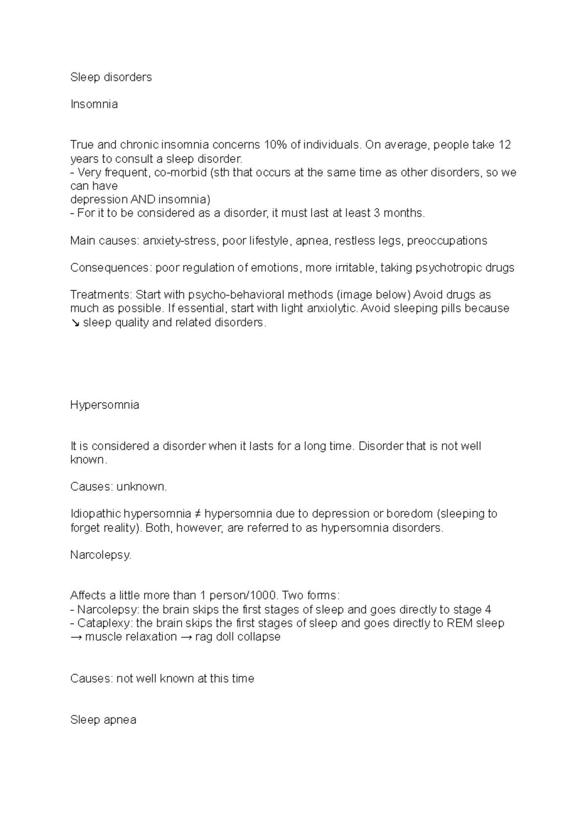 Sleep disorders - Introduction to Sociology - Sleep disorders Insomnia ...