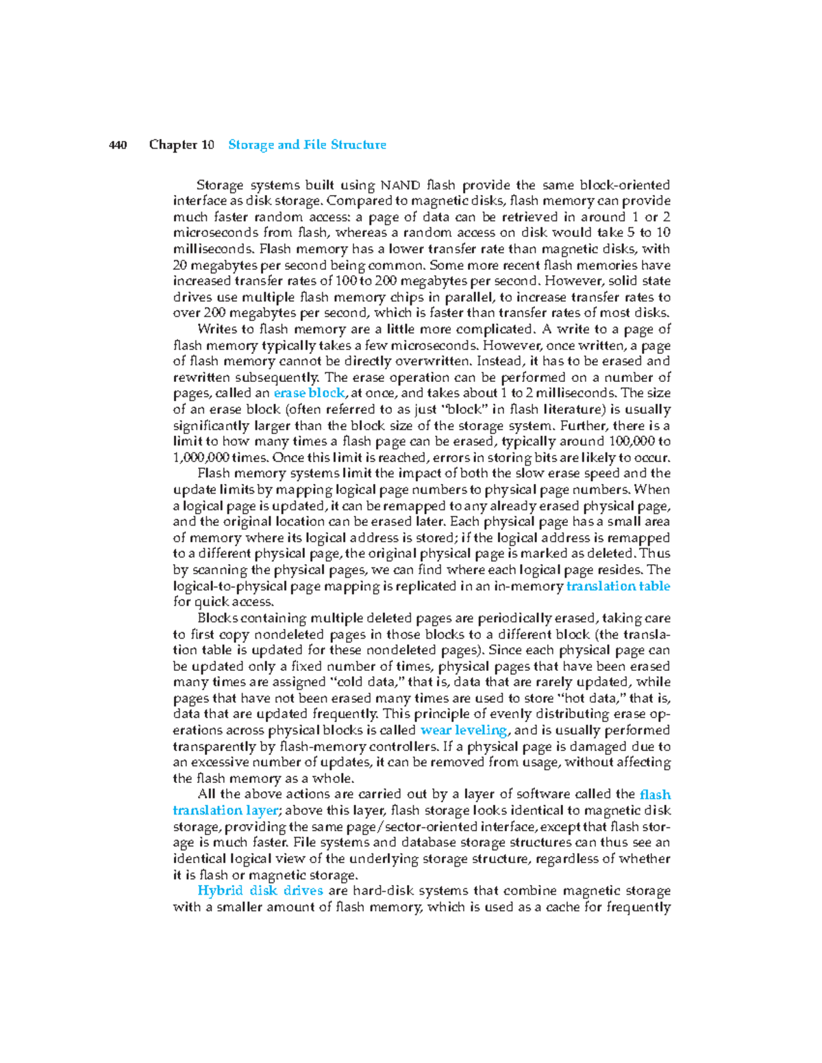 Adbms Mod 4 It Contains Pdf Notes 440 Chapter 10 Storage And File Structure Storage Systems 