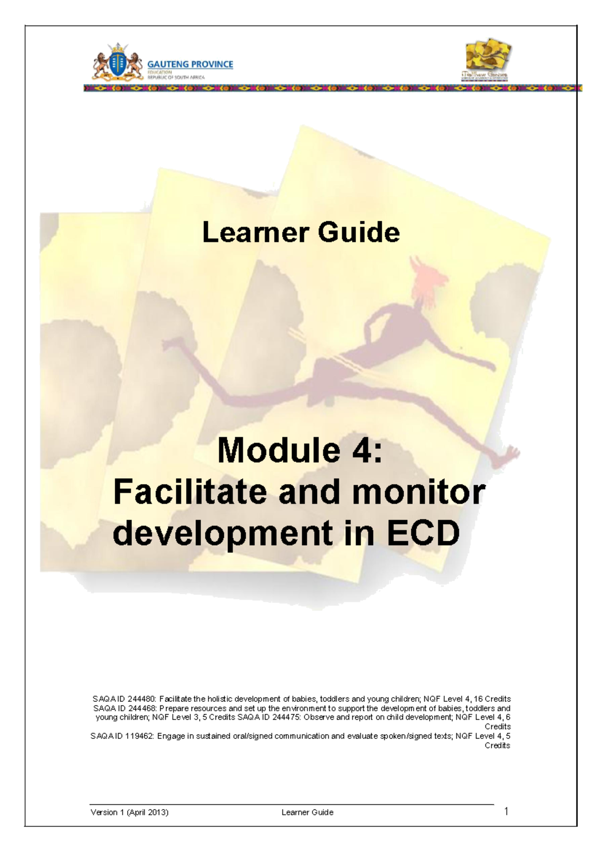 2 - Module 4 Learner Guide - Learner Guide Module 4: Facilitate and ...