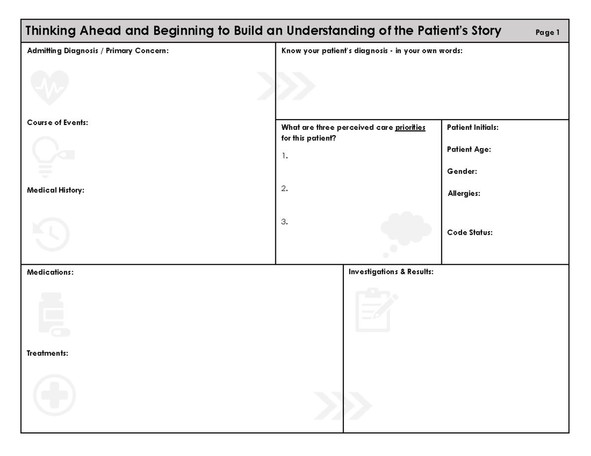 Clinical Reasoning Guide Template Jan2023 - Thinking Ahead and ...