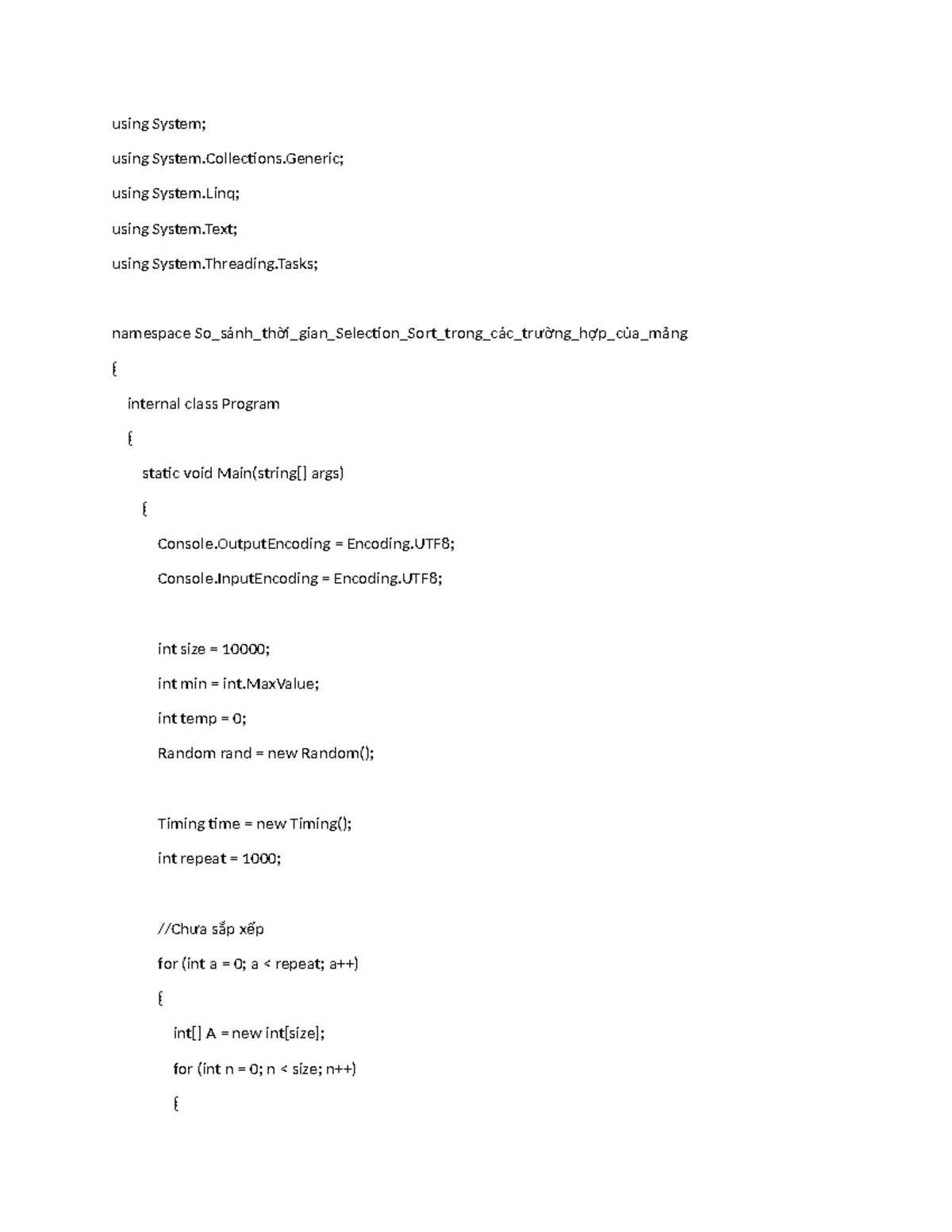 On tap so sanh thoi gian - using System; using System.Collections; using System; using System ...