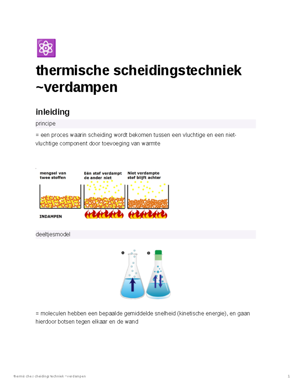 Thermische scheidingstechniek ~verdampen 4003641 ...