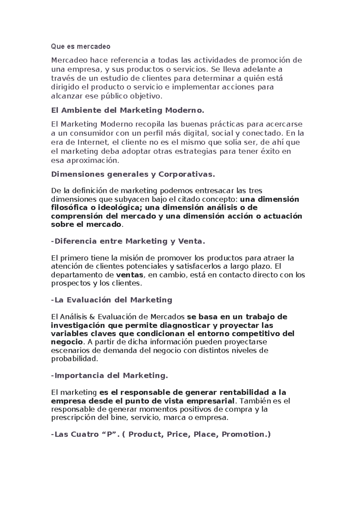 Que es mercadeo - Que es mercadeo Mercadeo hace referencia a todas las ...