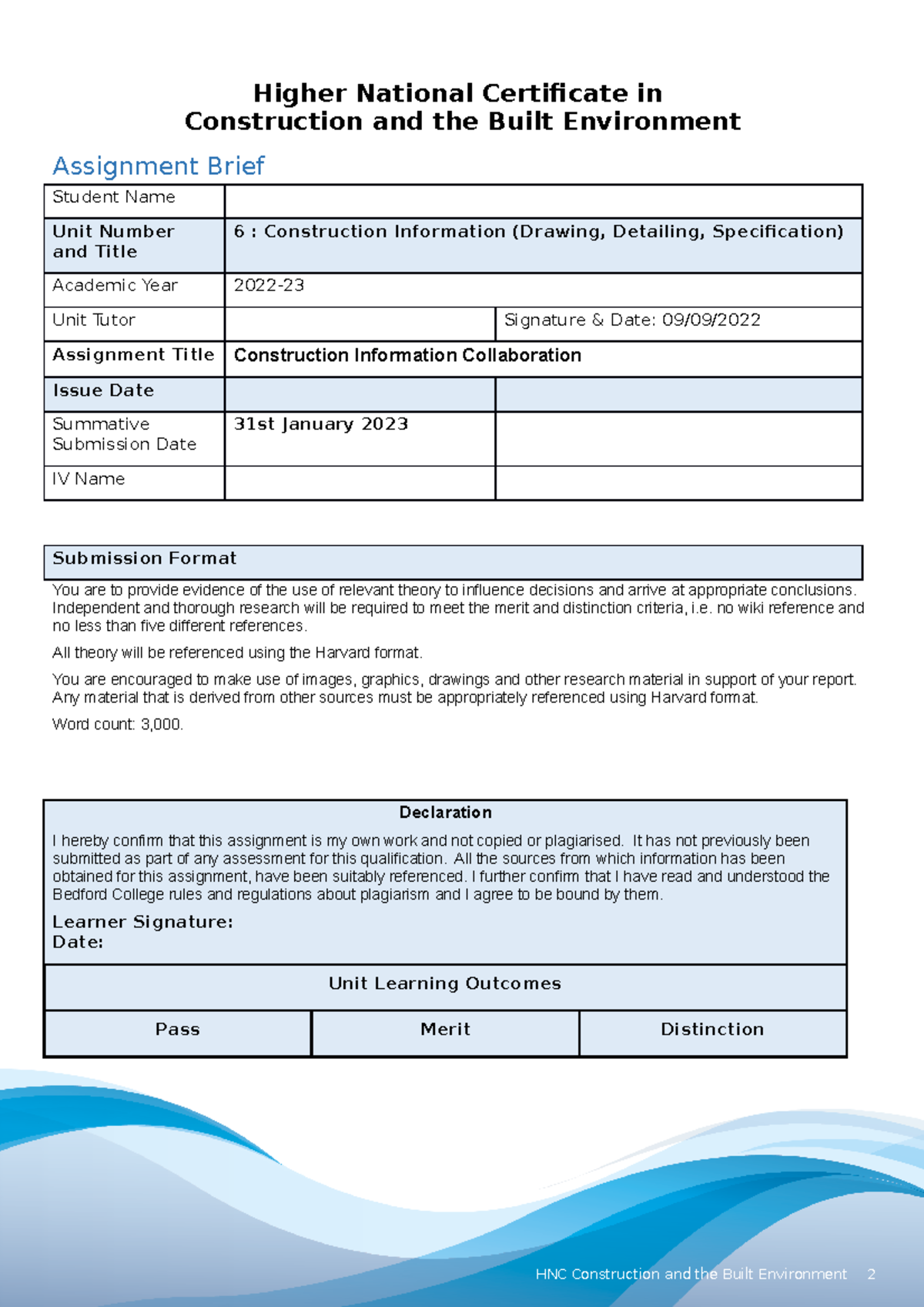 Assignment 2 Experts - material related properties - Higher National Certificate in Construction ...