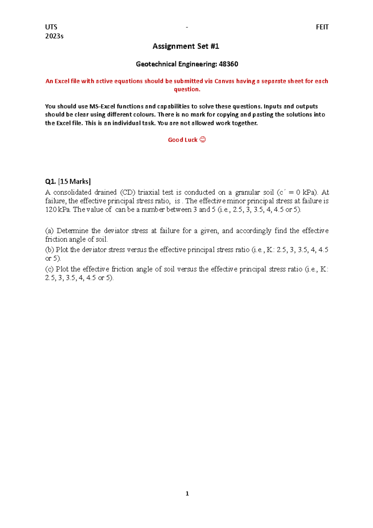 Assignment Set 1 Spring 2023 Questions 2023s Assignment Set