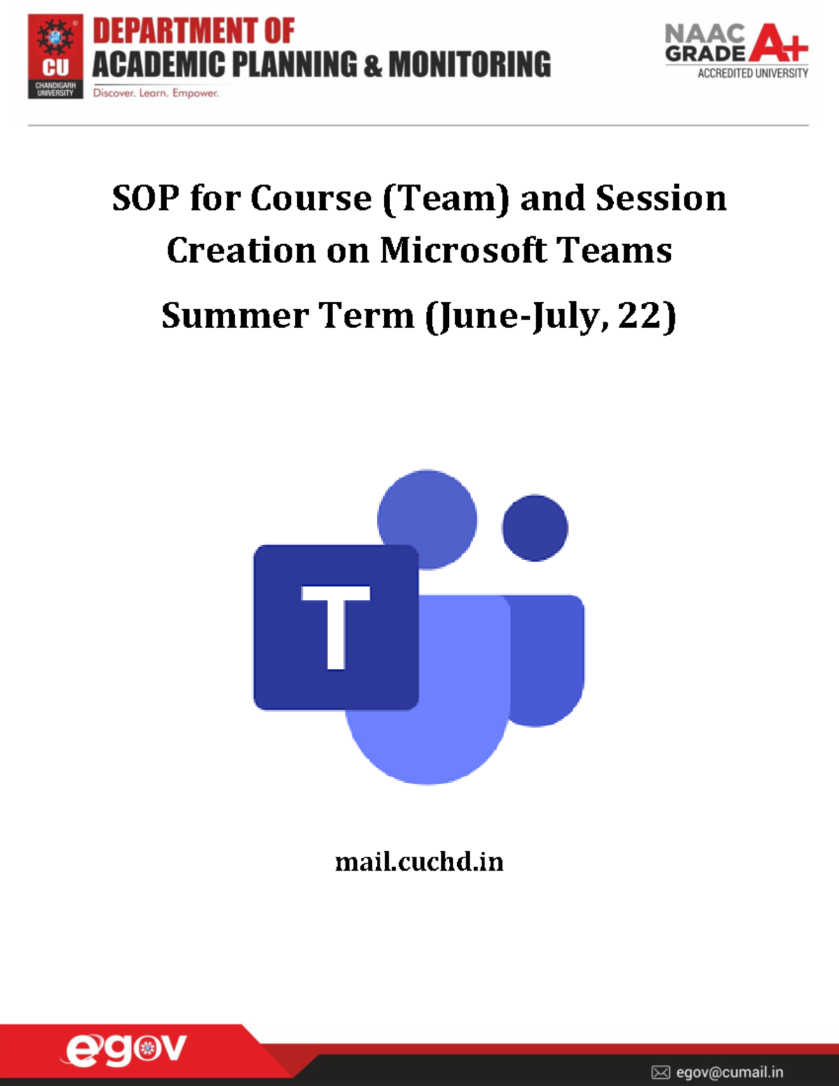 Microsoft Teams SOP to create team & session - SOP for Course (Team ...