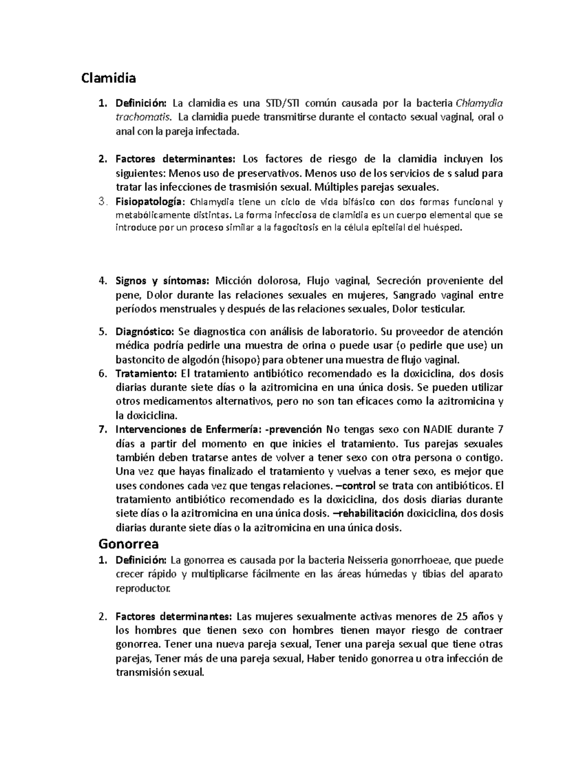 Ets - ETS - Clamidia 1. Definición: La clamidia es una STD/STI común ...