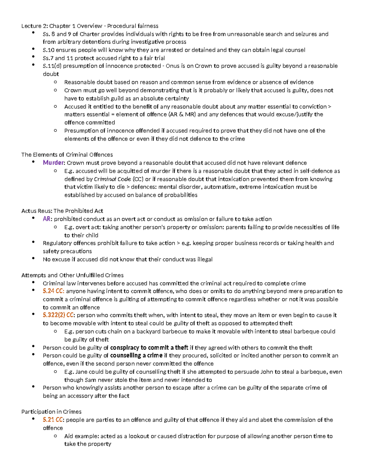 Lecture 2 - Procedural Fairness - Lecture 2: Chapter 1 Overview ...
