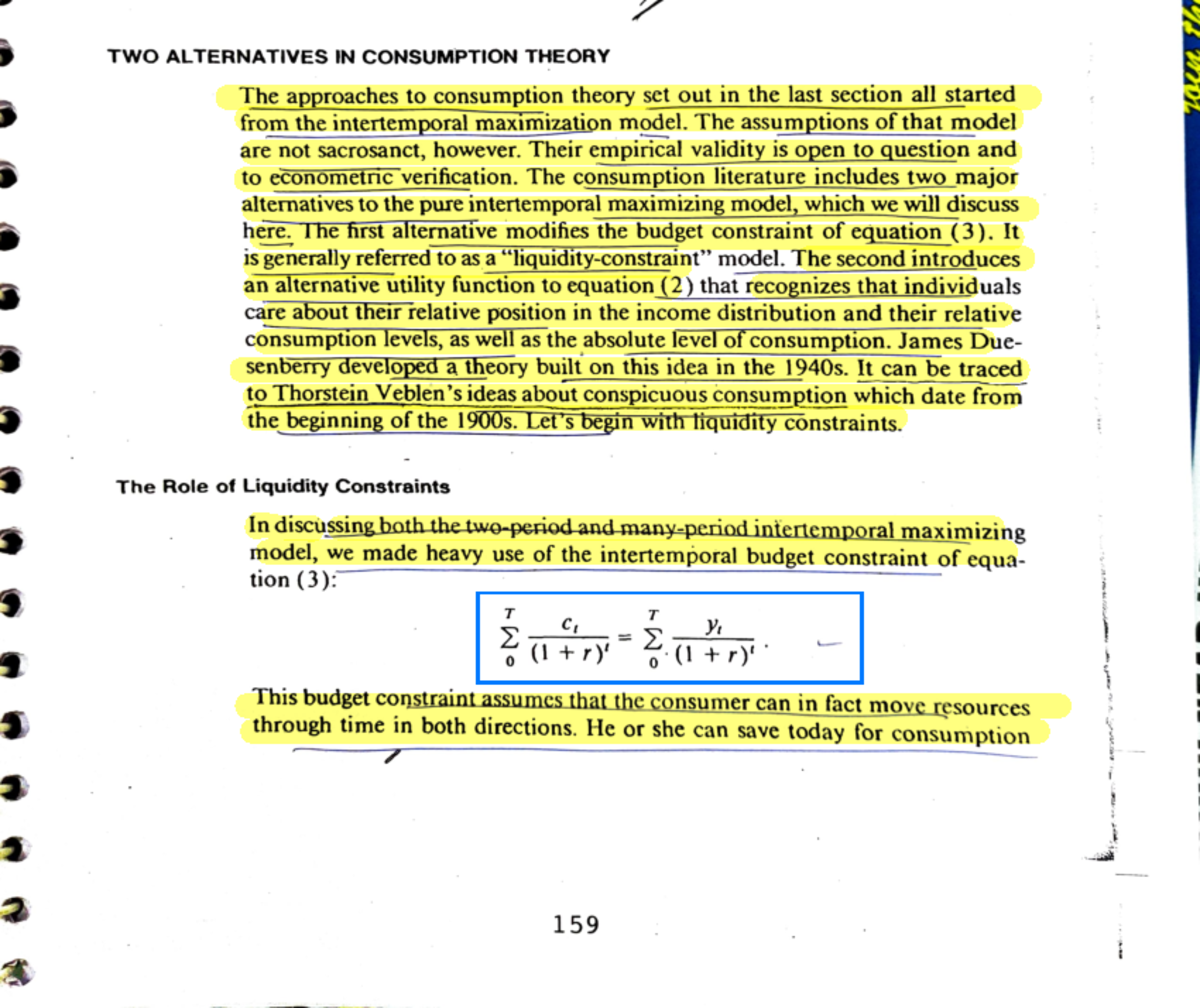 Ch- 12 Branson Consuption - TWO ALTERNATIVES IN CONSUMPTION THEORY The ...