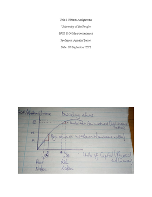 Macro 5 - Written assignment unit 5 In this assignment, you will apply ...