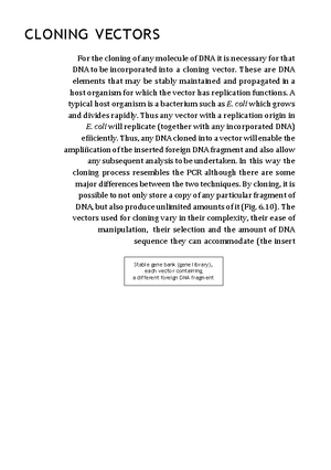 Applications OF GENE Cloning - APPLICATIONS OF GENE CLONING 6.1 ...