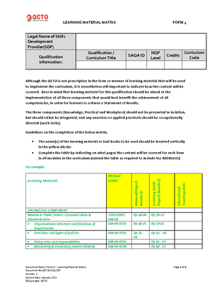 Form 5 - Evaluation TOOL FOR Programme Delivery Readiness - Document ...