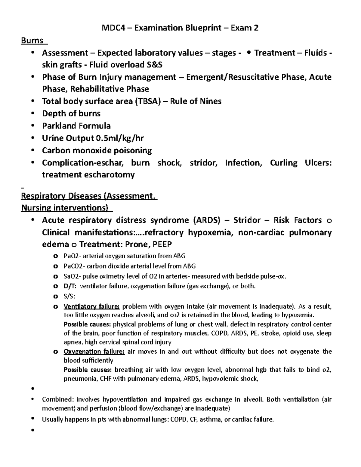 MDC4 Exam 2 blueprint winter 2022 for rasmussen university - MDC4 ...