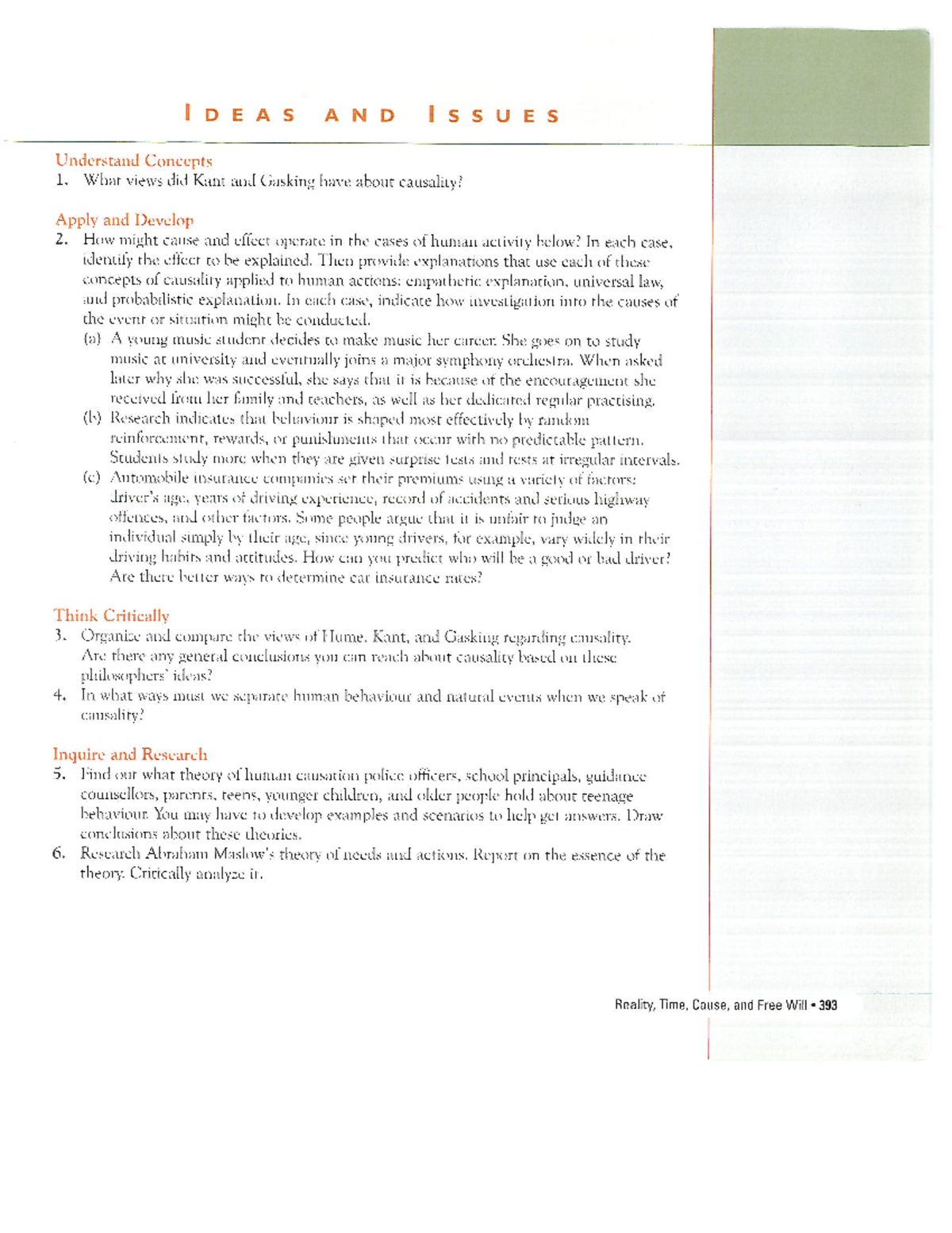 HZT4U1 Free Will Reading - Philosophy Of ELCC - Studocu