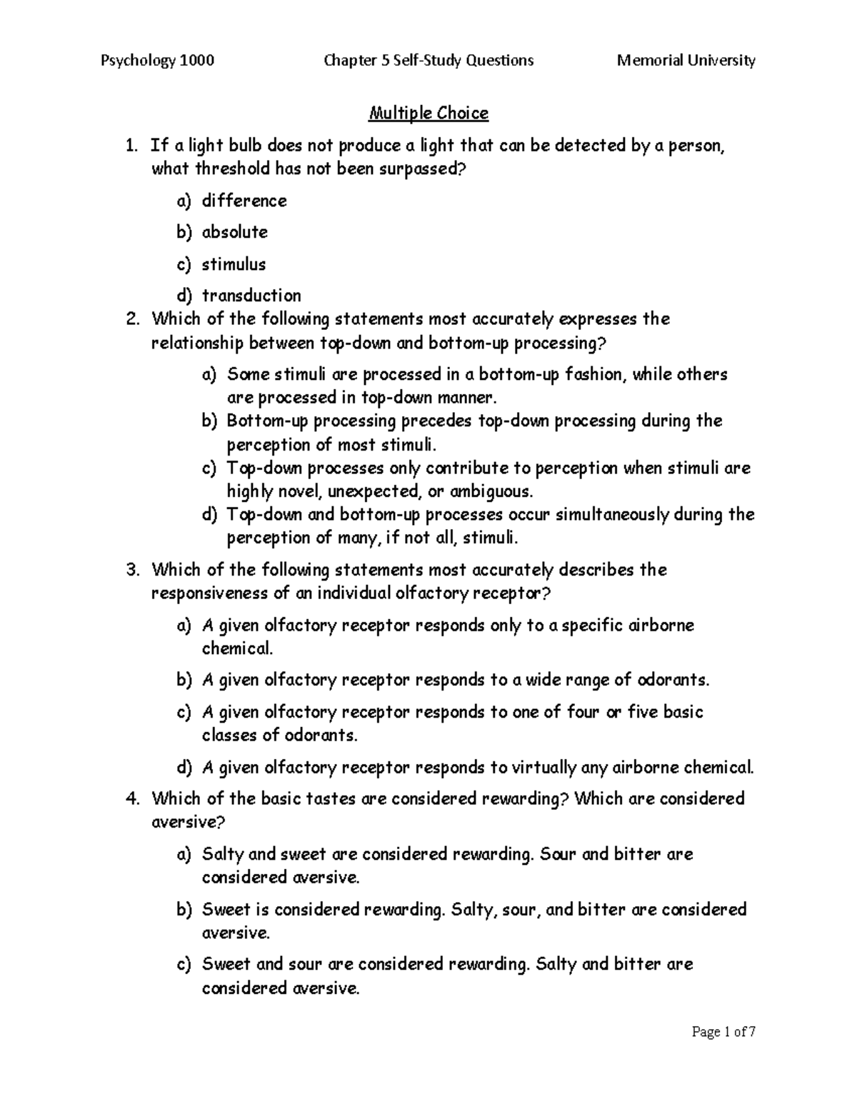 Chapter 5 review - Multiple Choice If a light bulb does not produce a ...