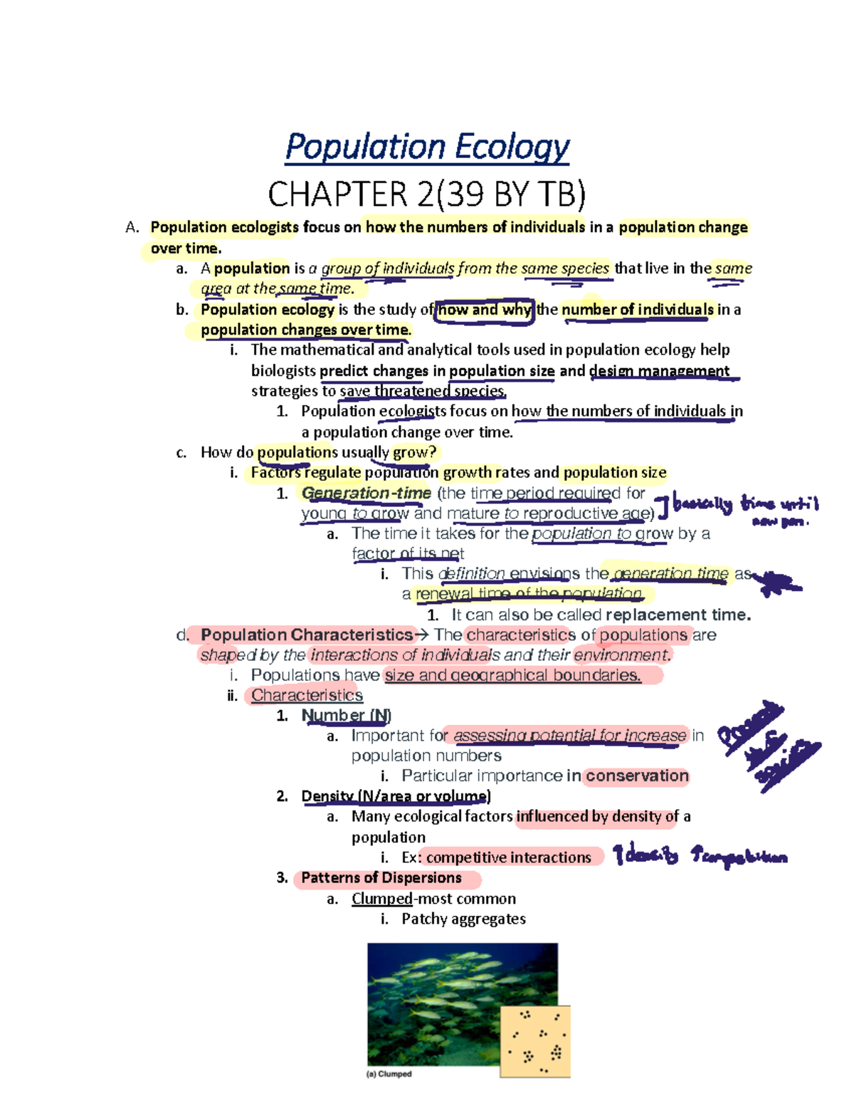 Ecology AND Evolution exam 2 - Population Ecology CHAPTER 2(39 BY TB) A ...