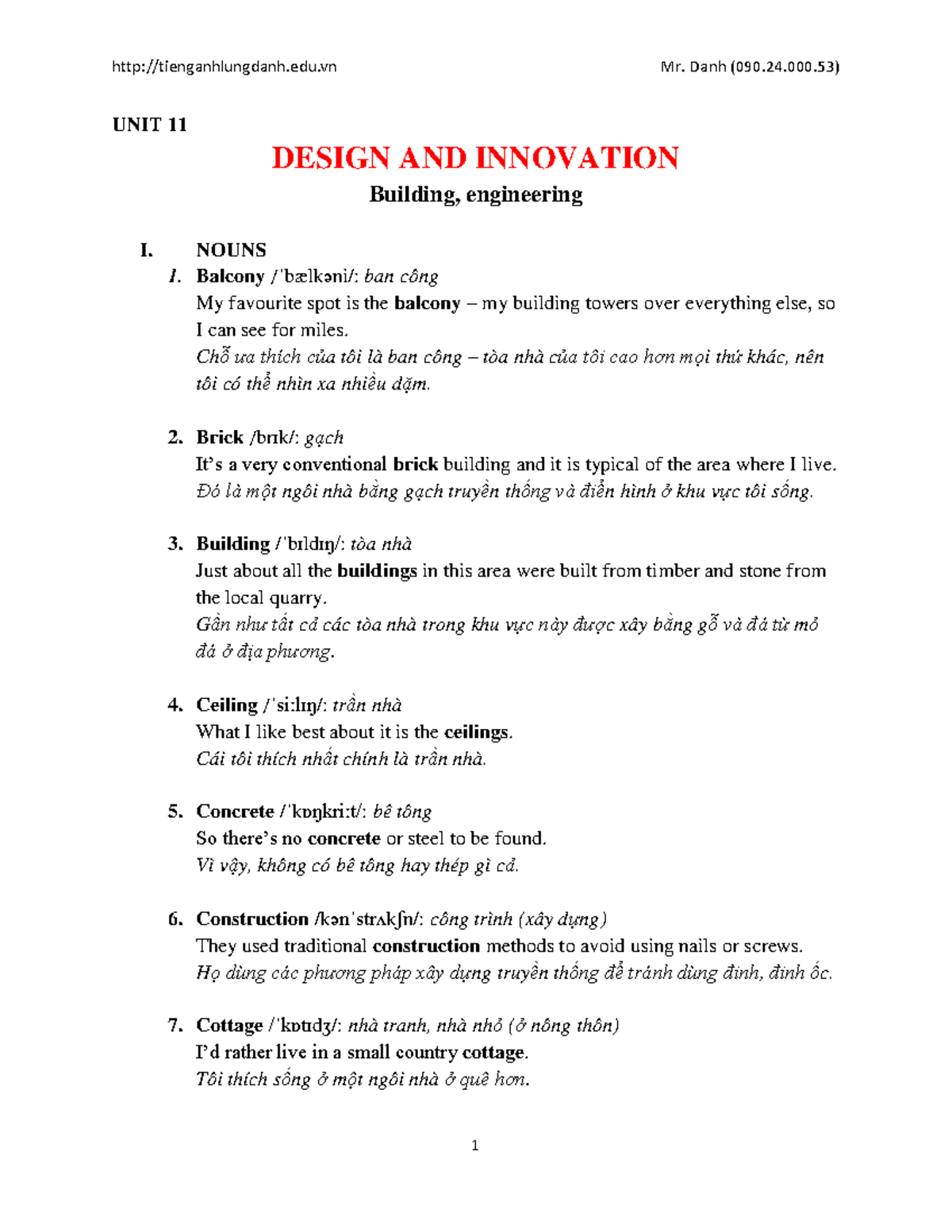 Unit 11 - Design innovation - UNIT 11 DESIGN AND INNOVATION Building ...