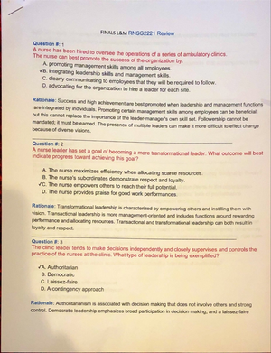 MED SURG1 Study Guide - MED SURG1: DQ QUESTIONS STUDY UNIT 1: What ...