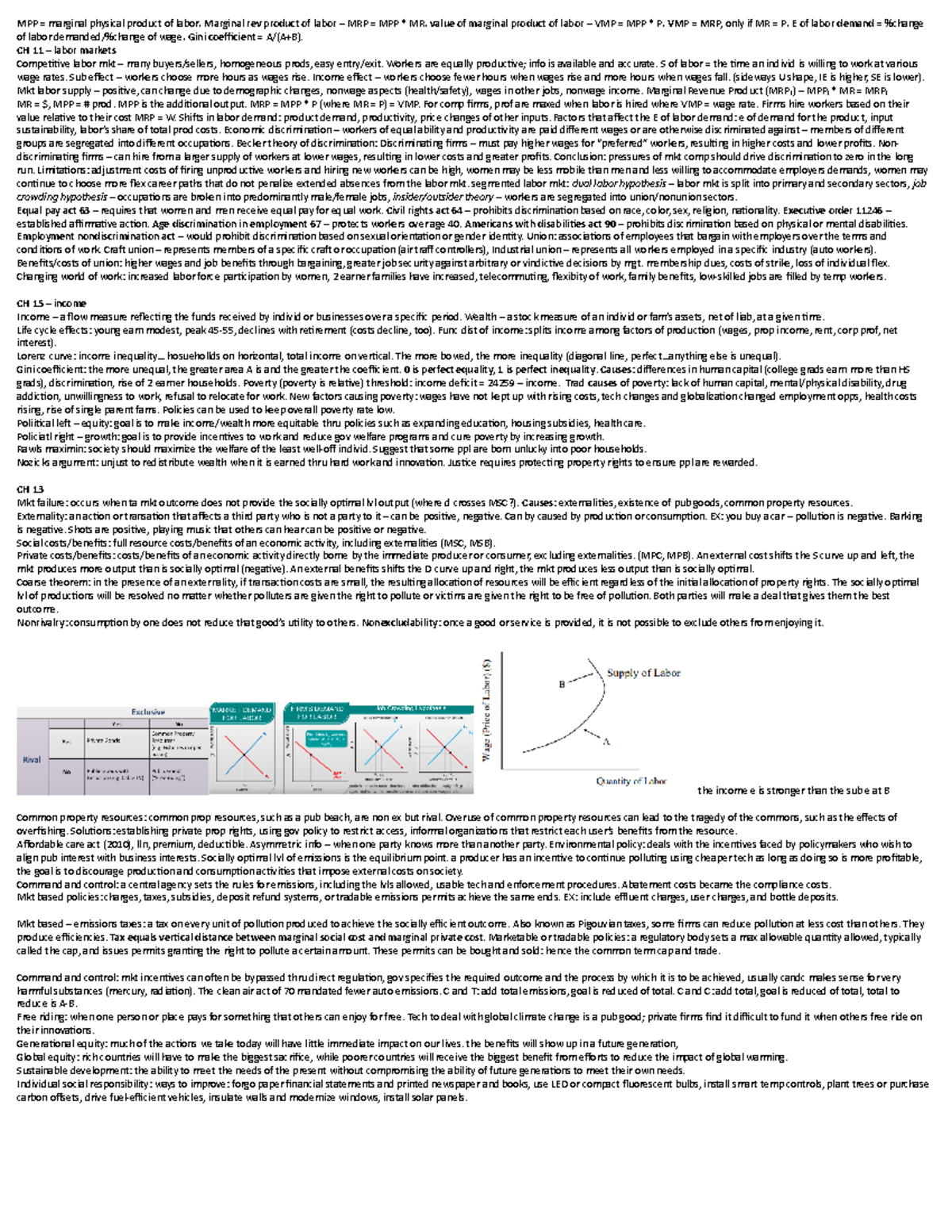Econ exam 3 study guide - MPP = marginal physical product of labor ...