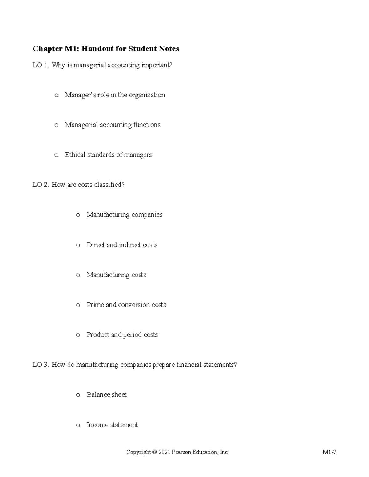 CH1 Summary - starting an online business - Chapter M1: Handout for ...