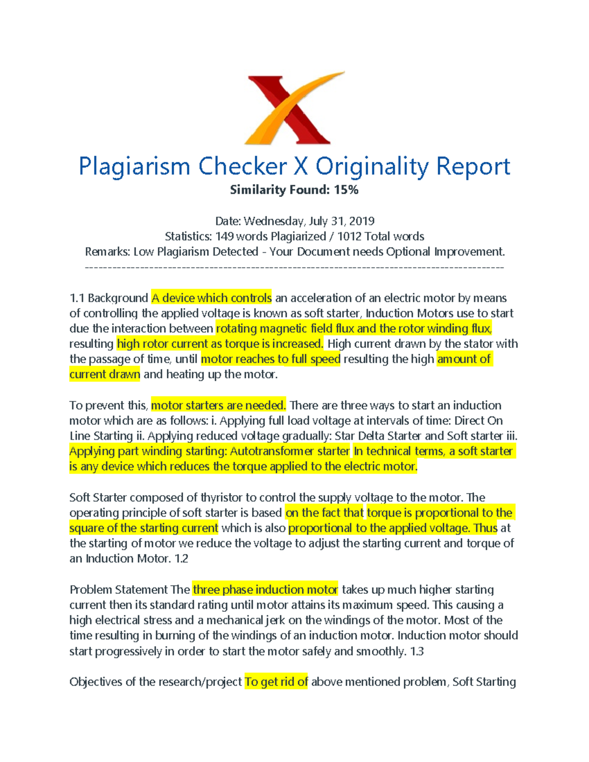 PCX - Report - Plagarism checker - Plagiarism Checker X Originality ...