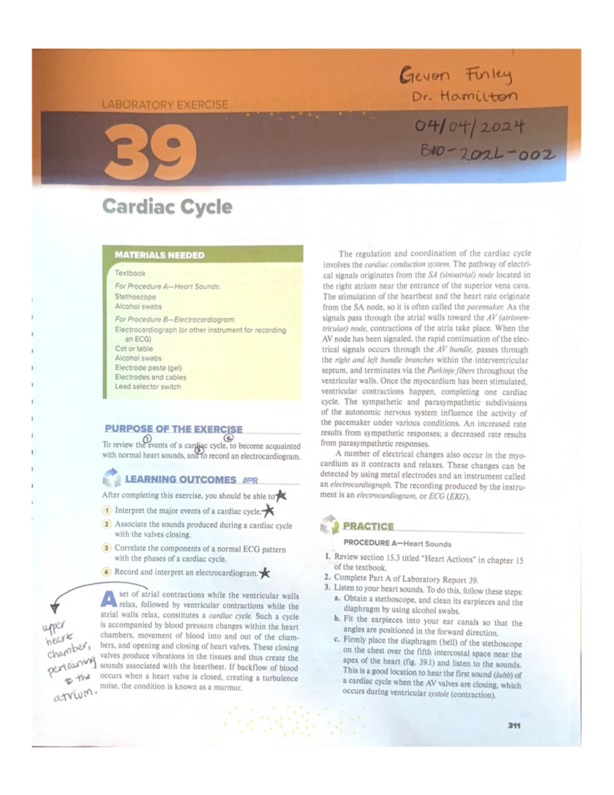 39 Lab Exercise - BIO 201 - Studocu