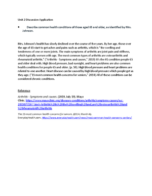 Unit 3 Discussion Application - Unit 3 Discussion Application How do ...