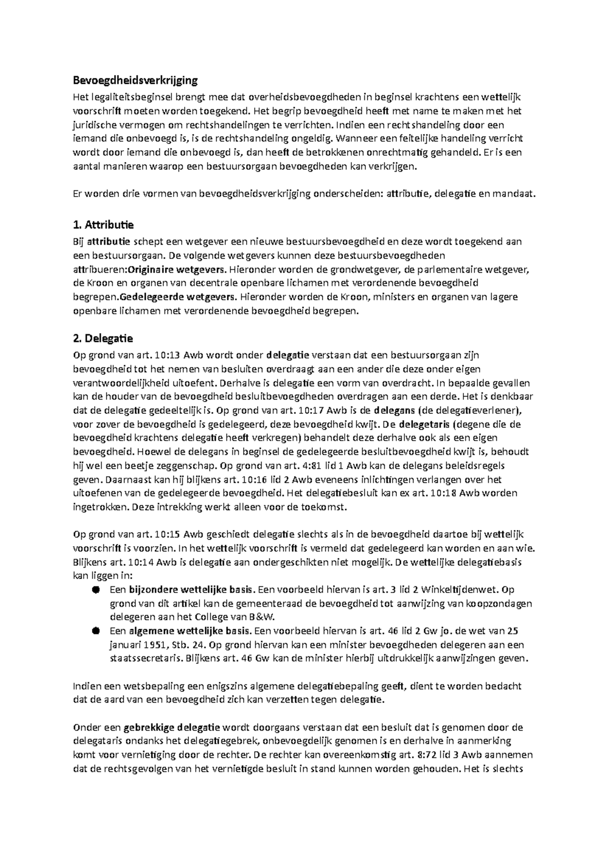 Bevoegdheidsverkrijging - Het begrip bevoegdheid heeft met name te ...