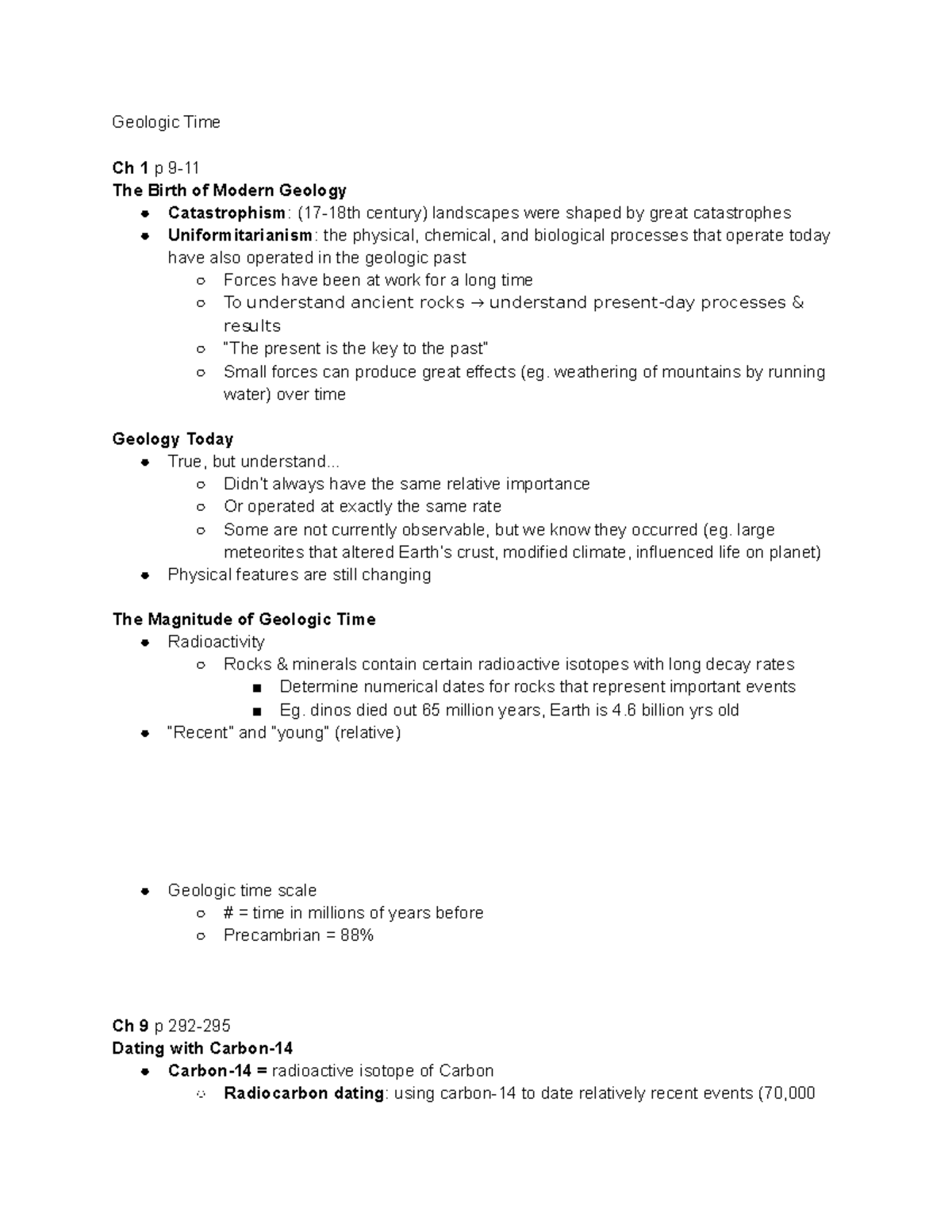 Geologic Time, Earth s Origin, Earth s Internal Structure, Isostasy ...