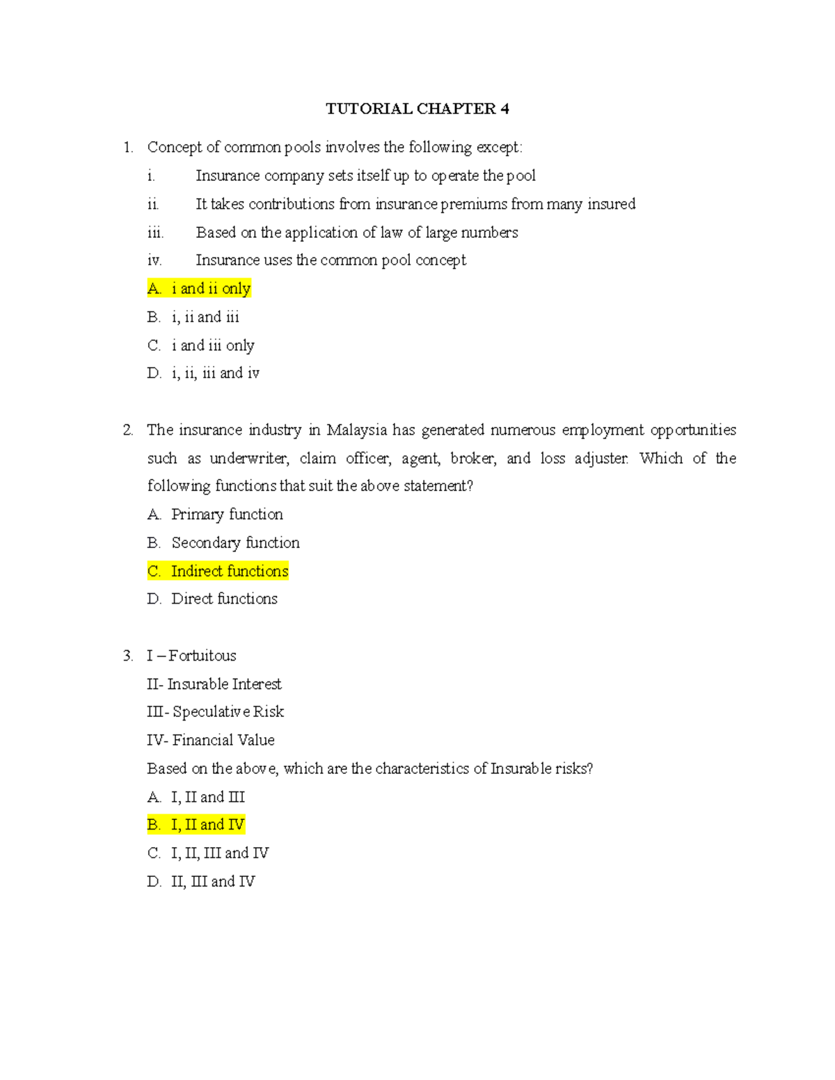 Tutorial%20 Chapter%204 - TUTORIAL CHAPTER 4 Concept of common pools involves the following ...