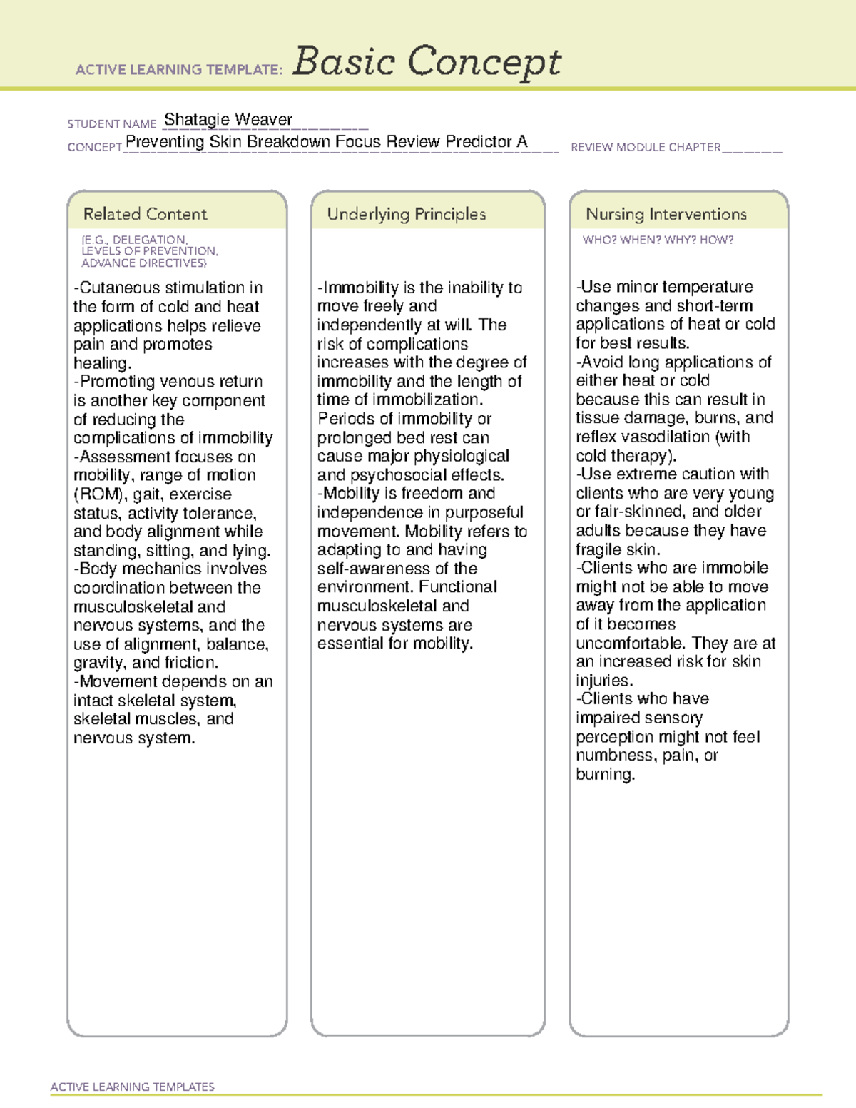 Bc411 - ALHS 1090 - ACTIVE LEARNING TEMPLATES Basic Concept STUDENT ...
