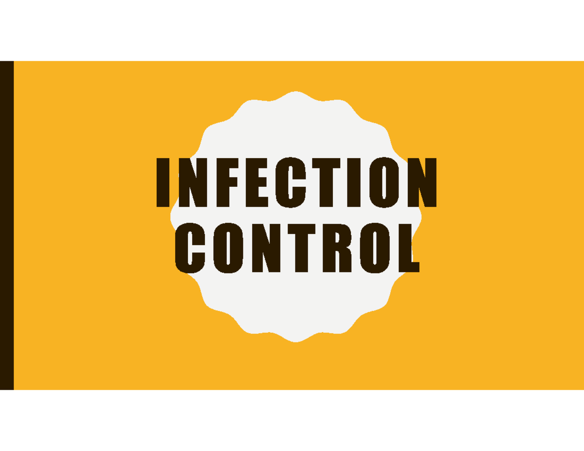 IC share - infections control pdf ppt for level 1 nursing students ...
